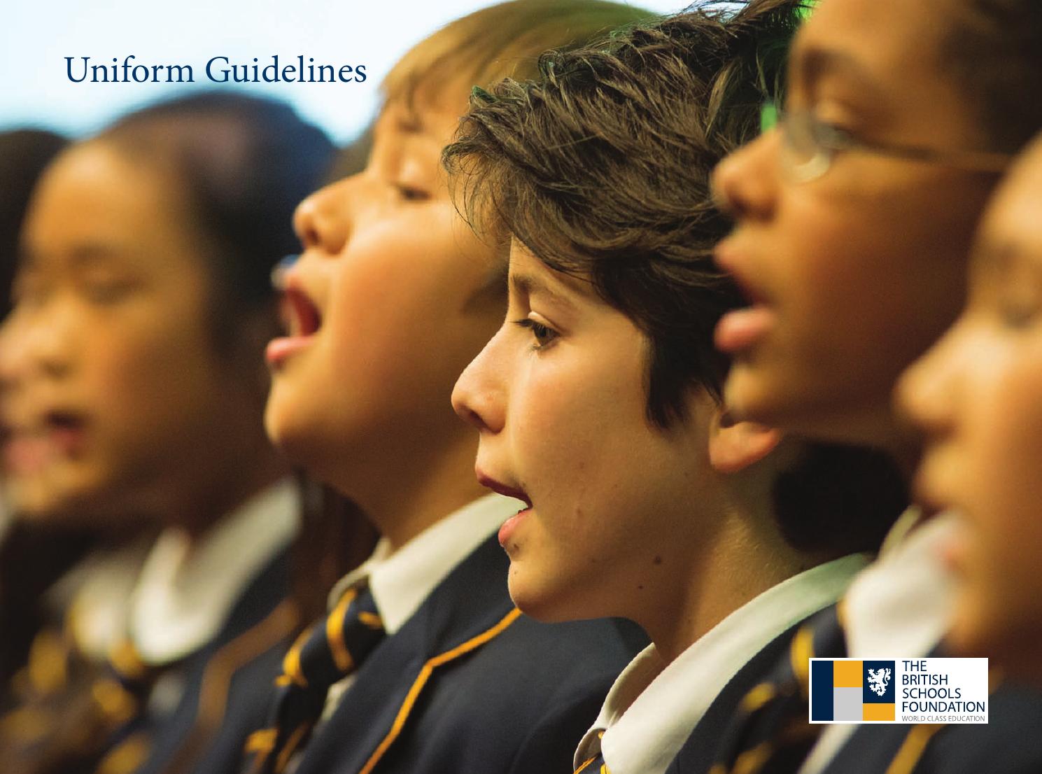 Uniform booklet (hot climate) by British Schools Foundation - Issuu