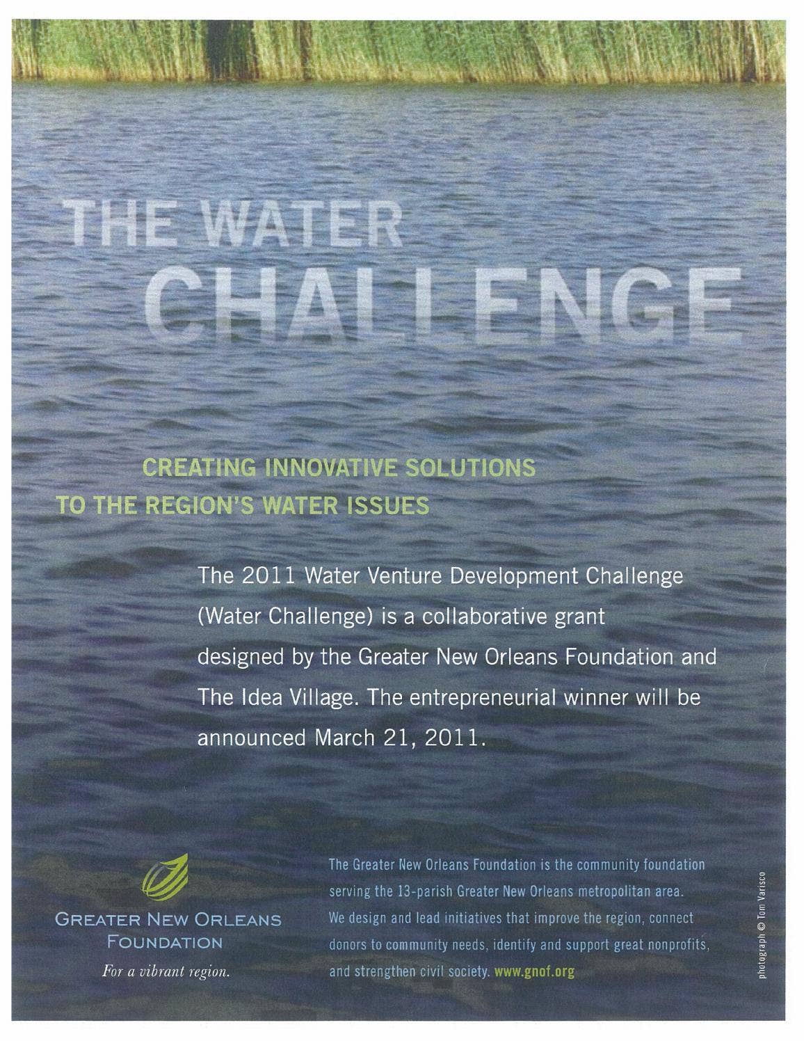 2011 Water Challenge Final Report by Steve Picou & Grasshopper Mendoza ...