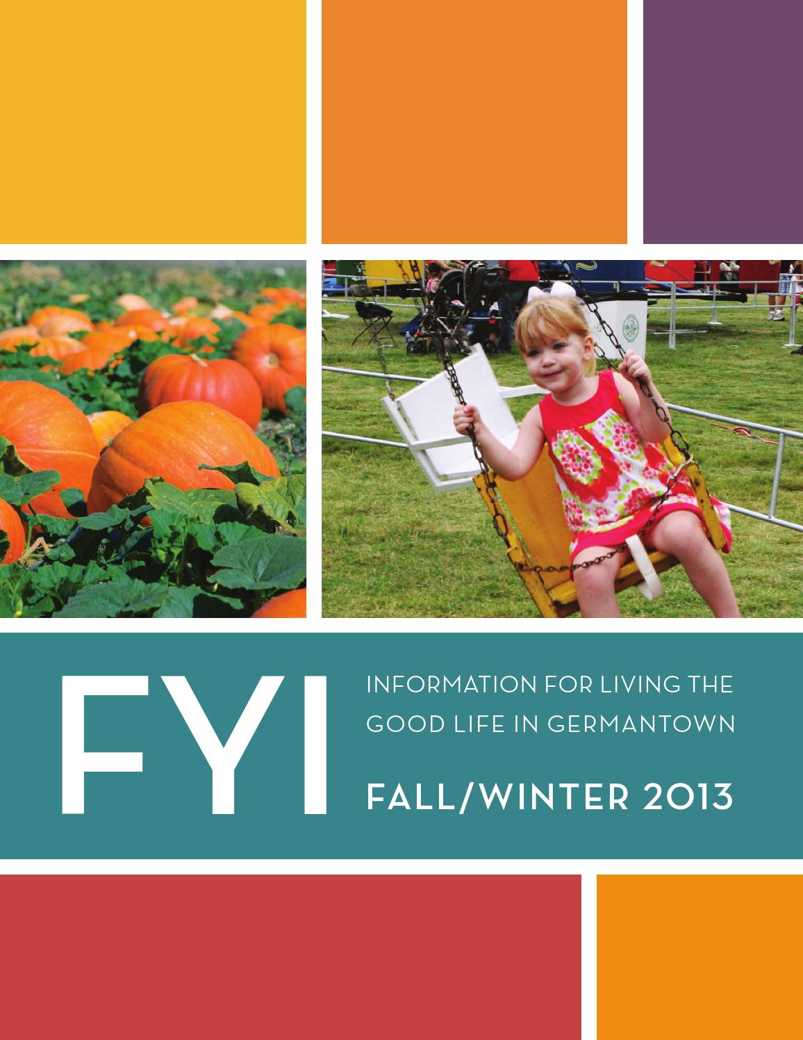 City of Germantown FYI Fall/Winter 2013 by Germantown Communications ...