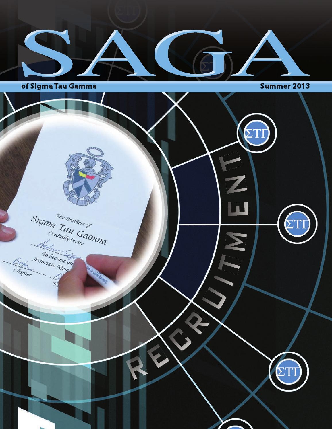2013 Summer SAGA of Sigma Tau Gamma by Sigma Tau Gamma Fraternity - Issuu