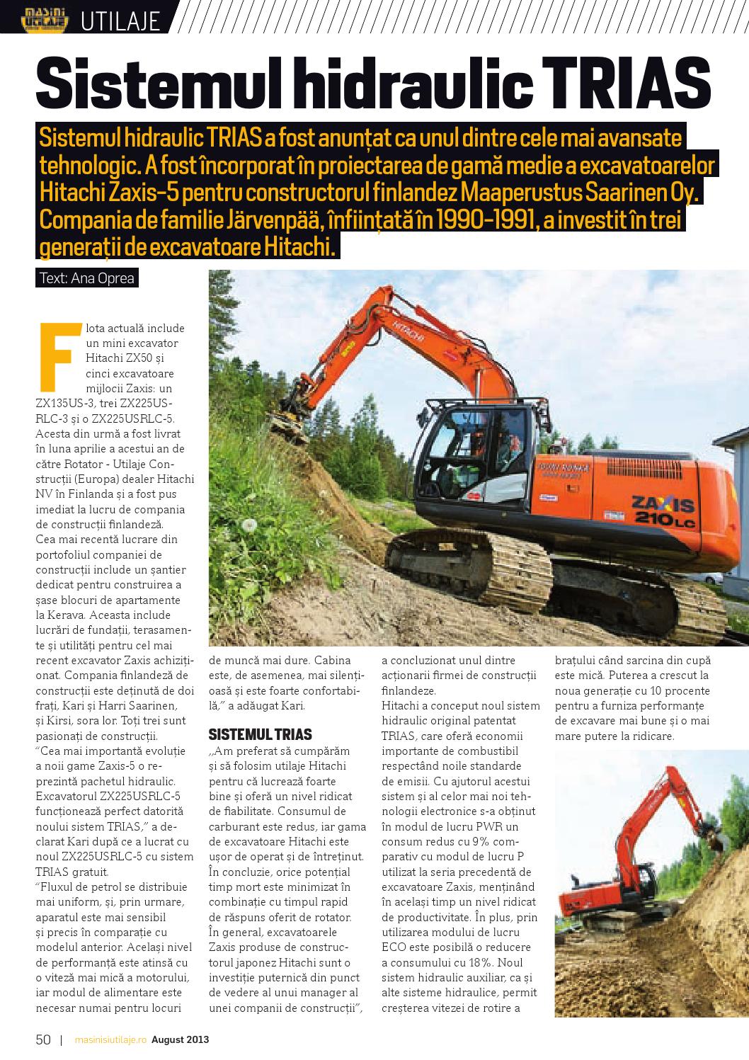 Masini si utilaje pentru Constructii by Masini si Utilaje - Issuu