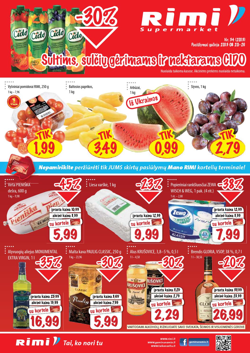 Rimi Supermarket Nr.34-2013 by Rimi - Issuu