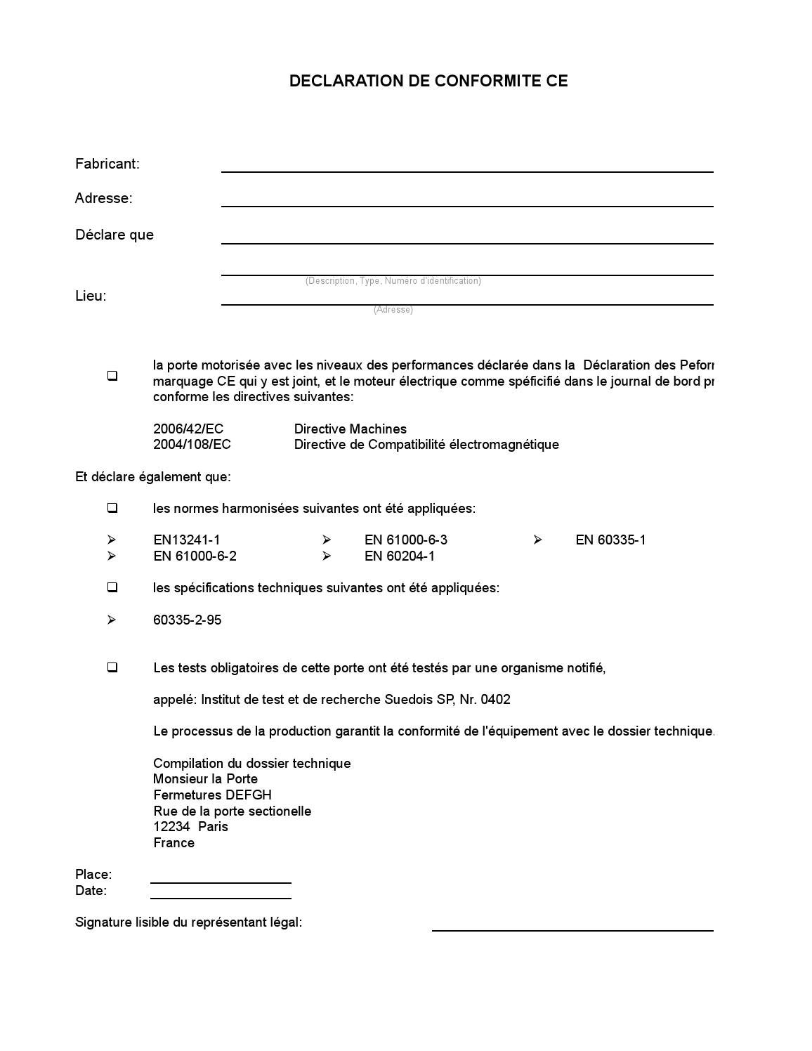 Example CE declaration of conformity RES by FlexiForce - Issuu