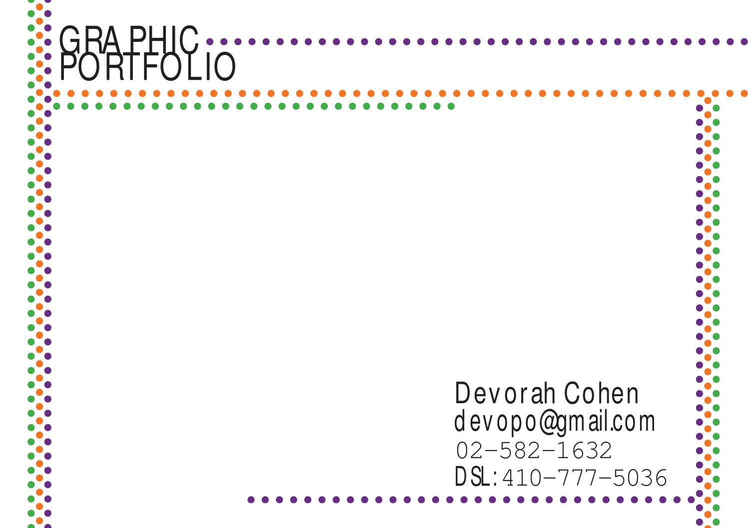 Devorah Cohen portfolio by Design Alive LTD - Issuu