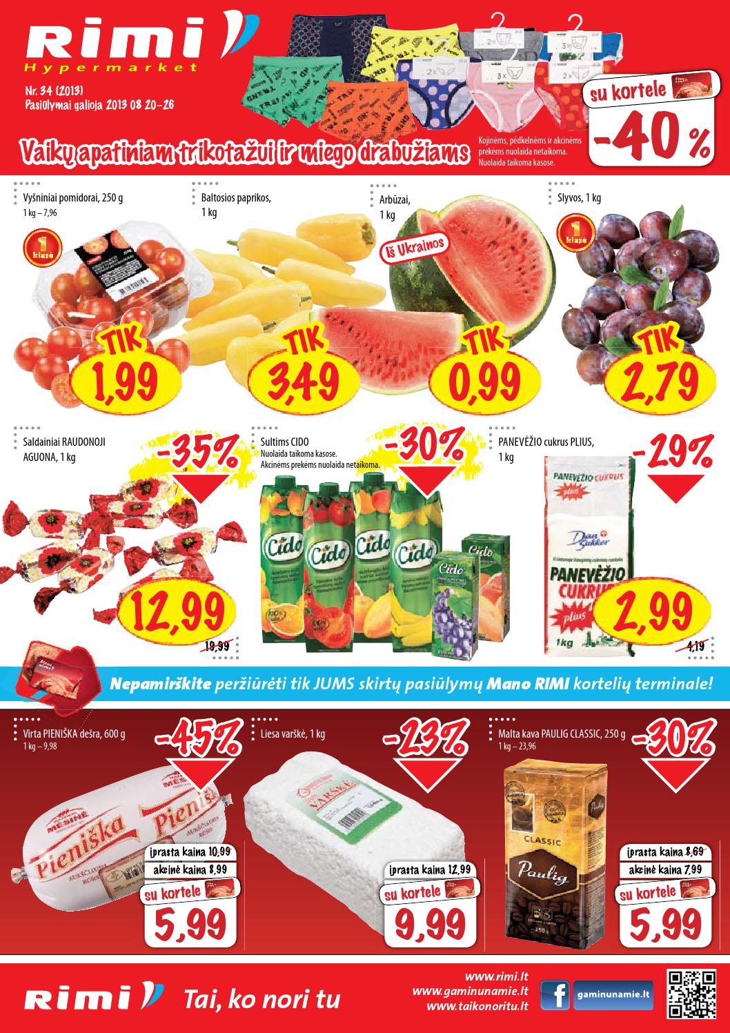 Rimi Hypermarket Nr.34-2013 by Rimi - Issuu