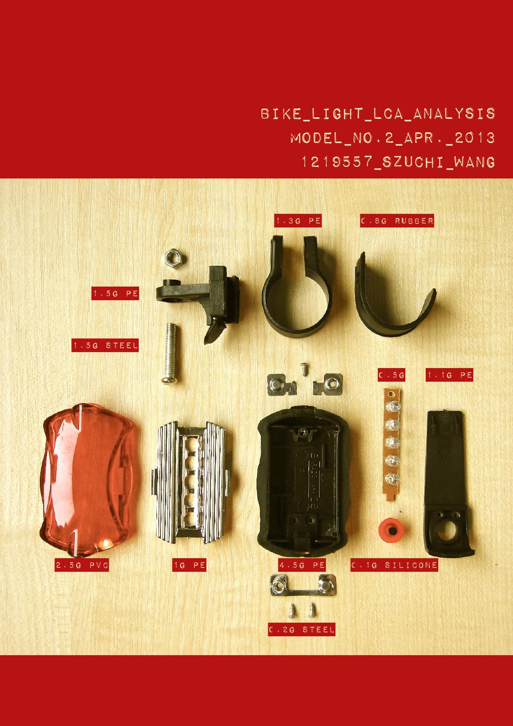 LCA Analysis of LED Bicycle Lamp by 思棋 王 - Issuu
