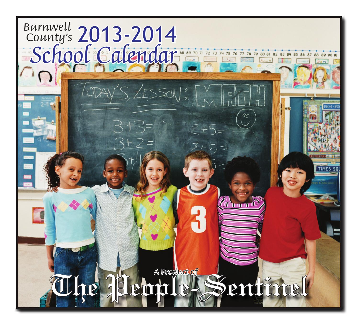 School Calendar 2013-2014 by The People-Sentinel - Issuu