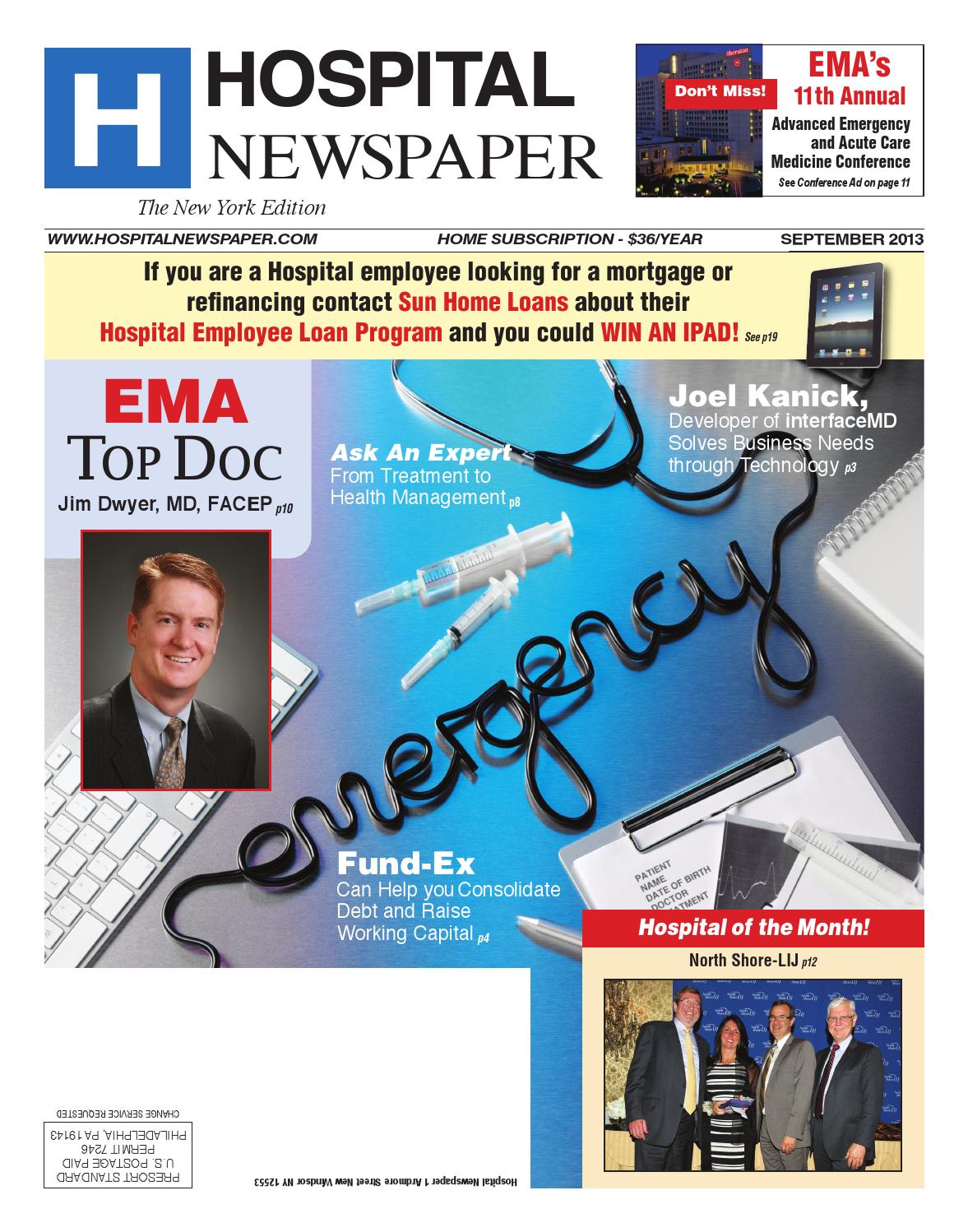 Hospital Newspaper New York September 2013 ebook by Belsito ...