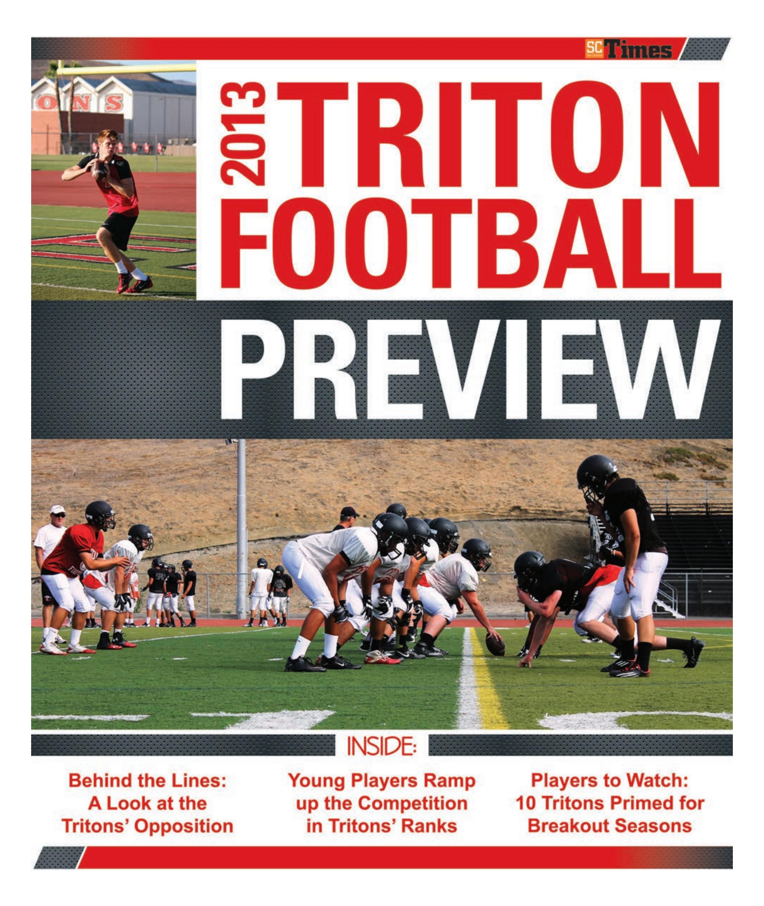 2013 Triton Football Preview by San Clemente Times - Issuu