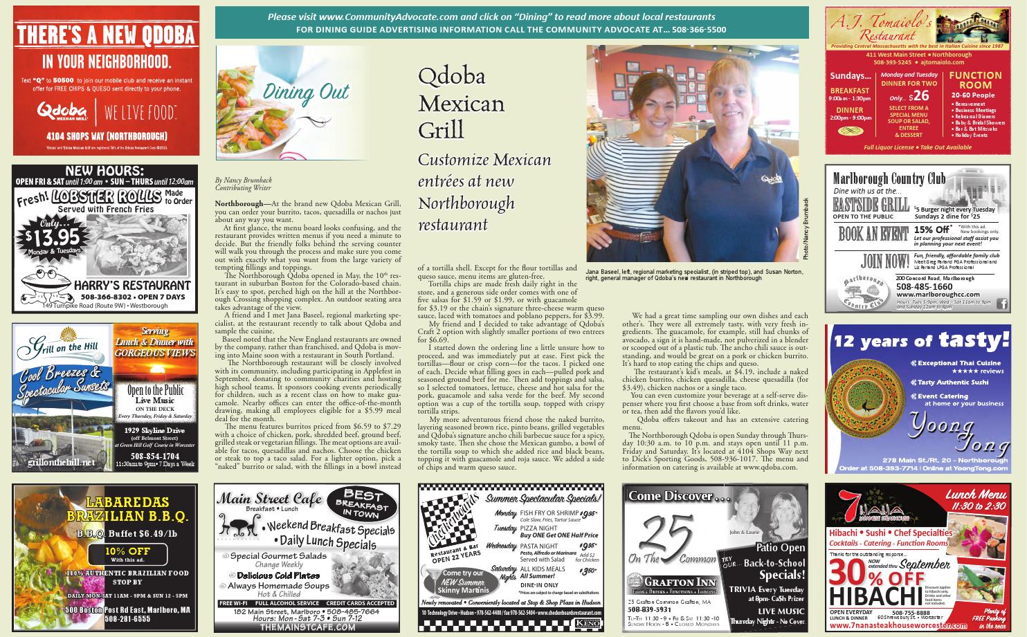 Dining guide 082313 by Newsroom - Issuu