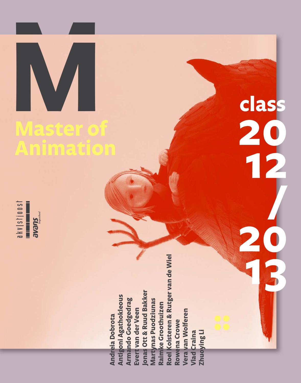 Master of Animation magazine #01 AKV|St.Joost by St. Joost School of ...
