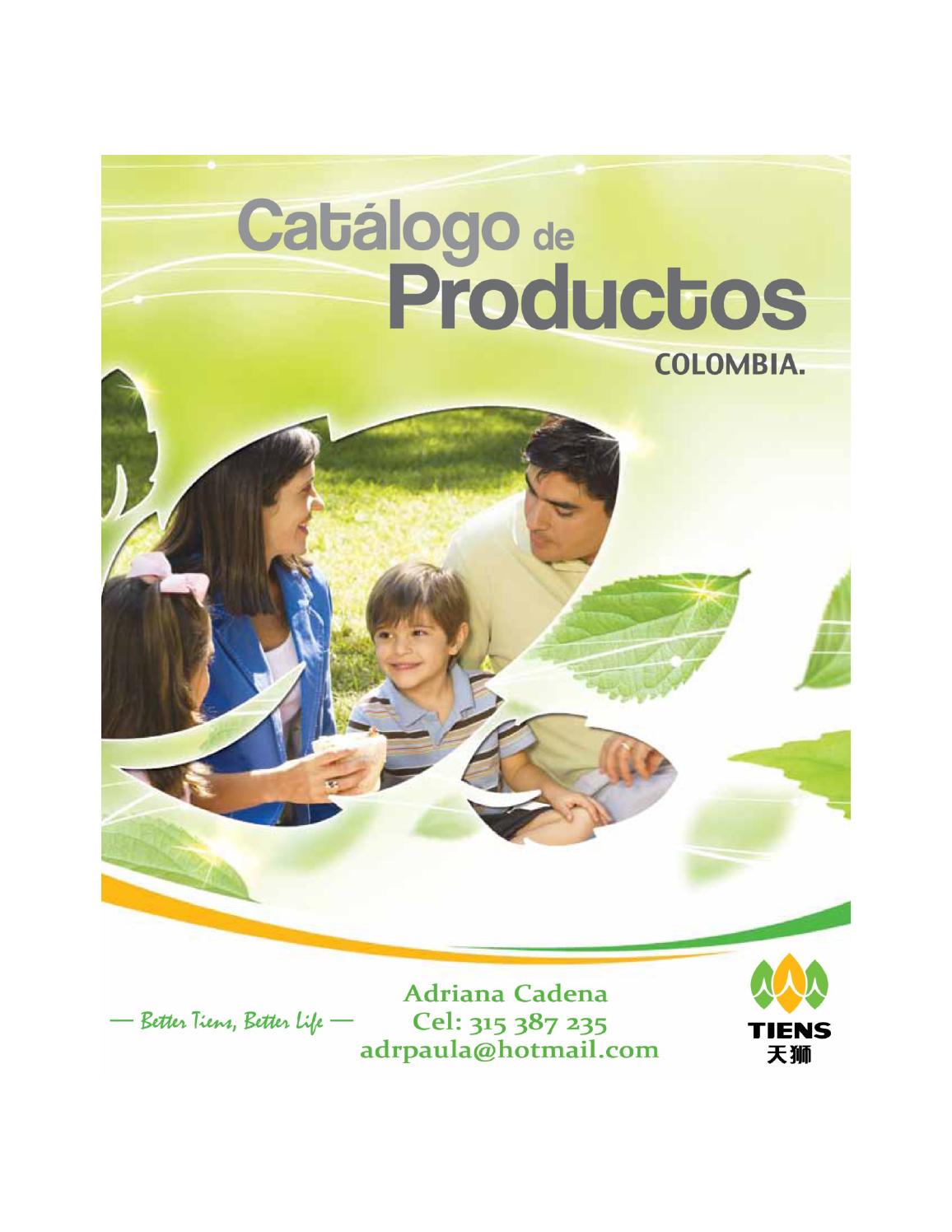 Catálogo de Productos Tiens Colombia by Luis Eduardo Alvarez - Issuu