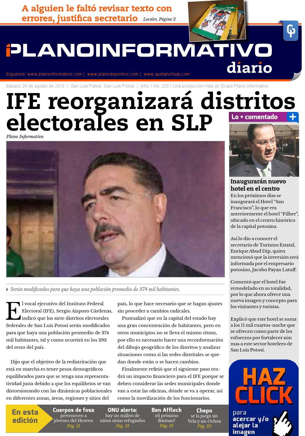 Diario Plano Informativo Año 1 No. 235 by Plano Informativo - Issuu
