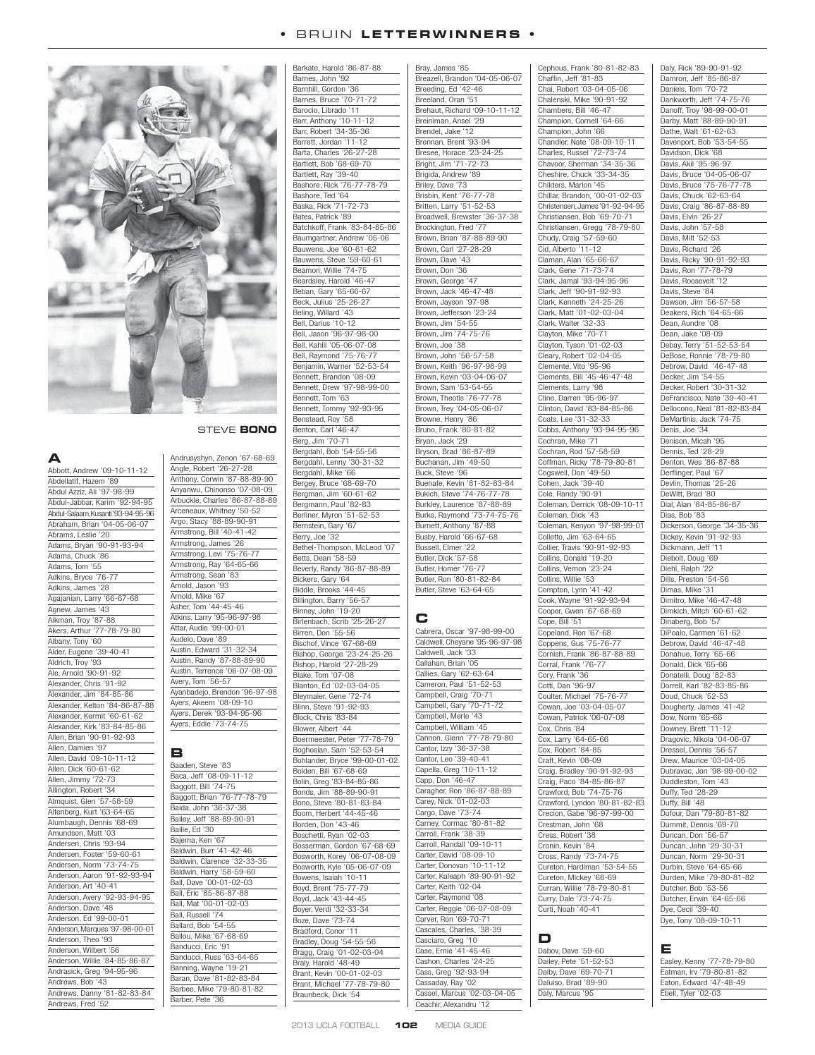 2013 UCLA Football Media Guide by UCLA Athletics - Issuu
