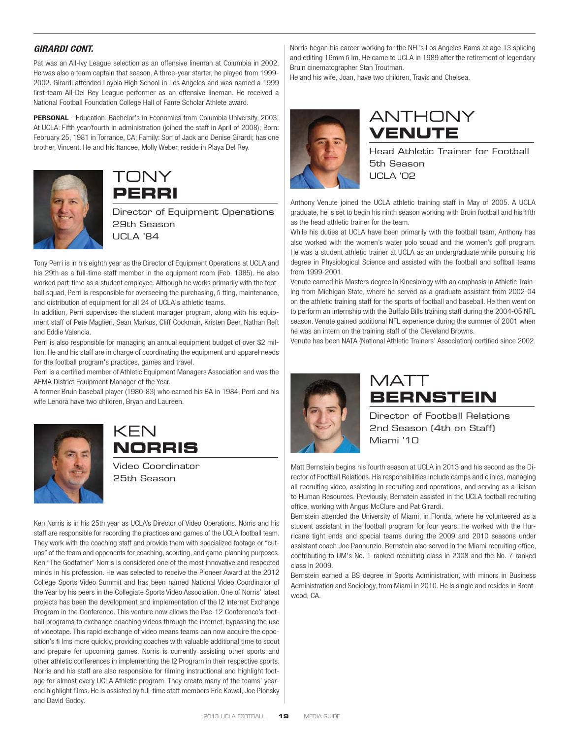 2013 UCLA Football Media Guide by UCLA Athletics - Issuu