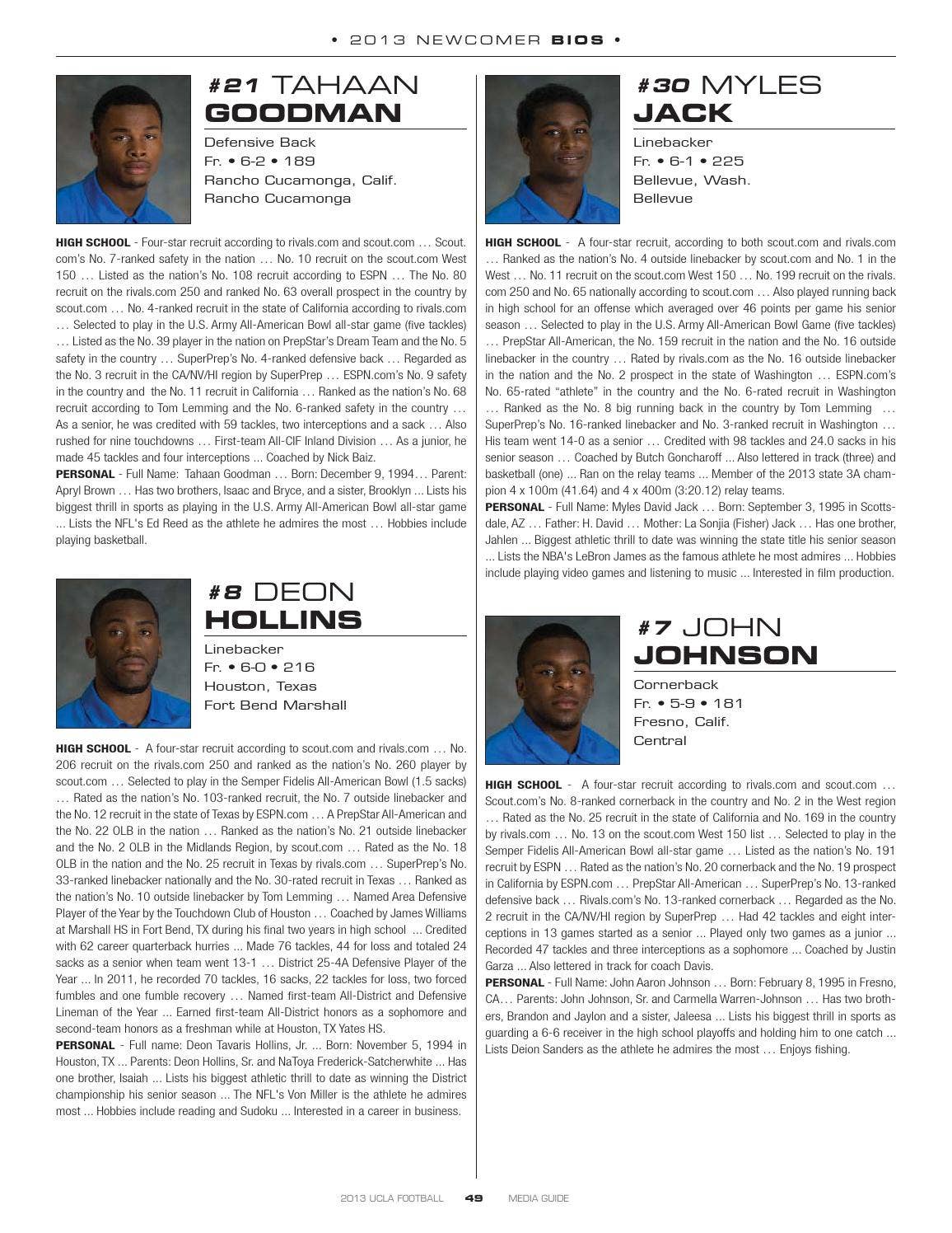 2013 UCLA Football Media Guide by UCLA Athletics - Issuu