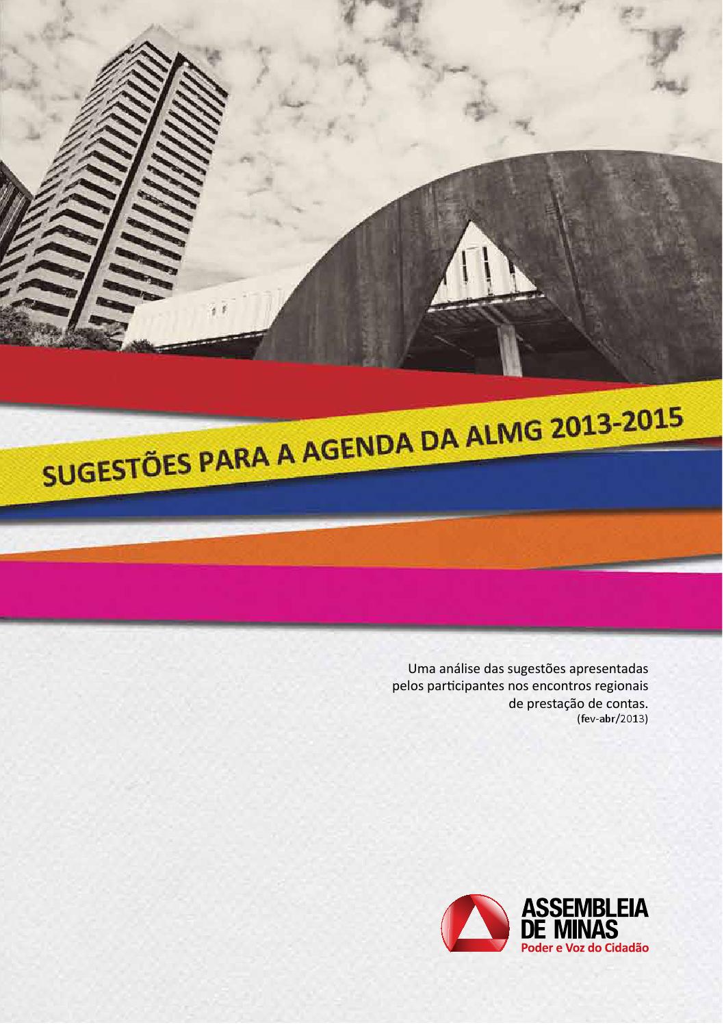 Sugestões para a Agenda da ALMG 2013-2015 by Assembleia Legislativa de ...