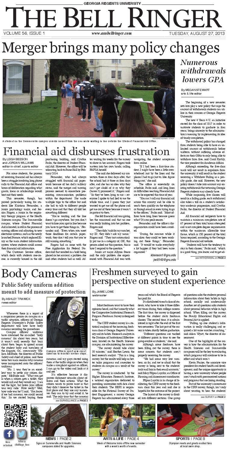 Volume 56 Issue 1 by The Bell Ringer - Issuu