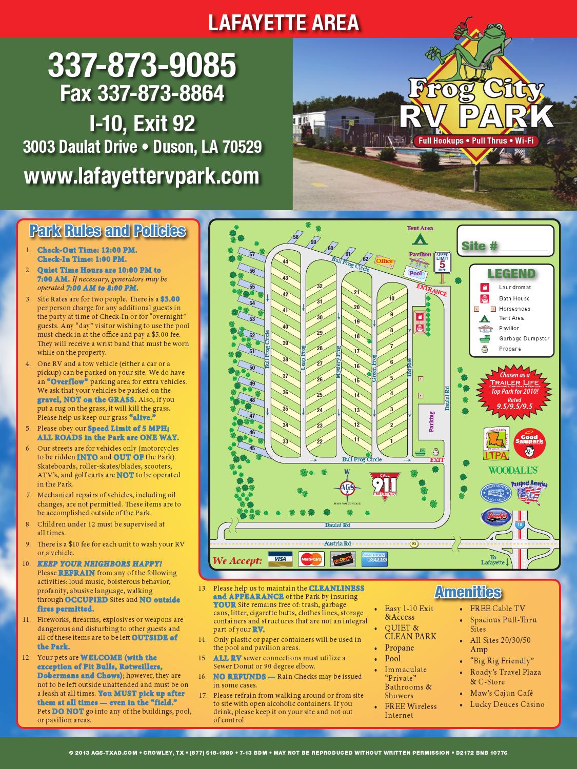 Frog City RV Park by AGS/Texas Advertising - Issuu