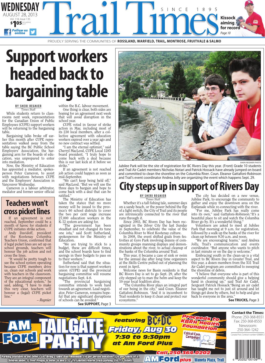 Trail Daily Times, August 28, 2013 by Black Press Media Group - Issuu
