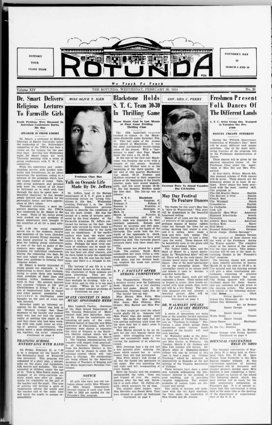 Rotunda vol 14, no 20 feb 28, 1934 by Greenwood Library - Issuu