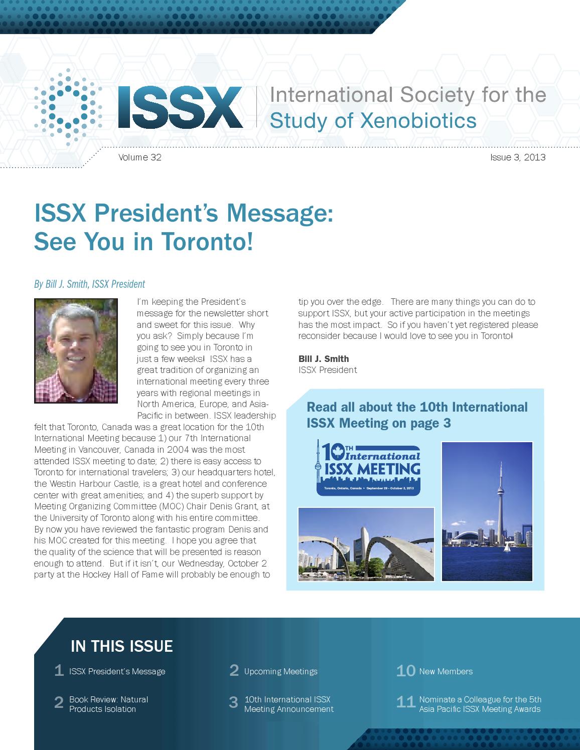 ISSX Newsletter | Issue 3, 2013 by ISSX - Issuu