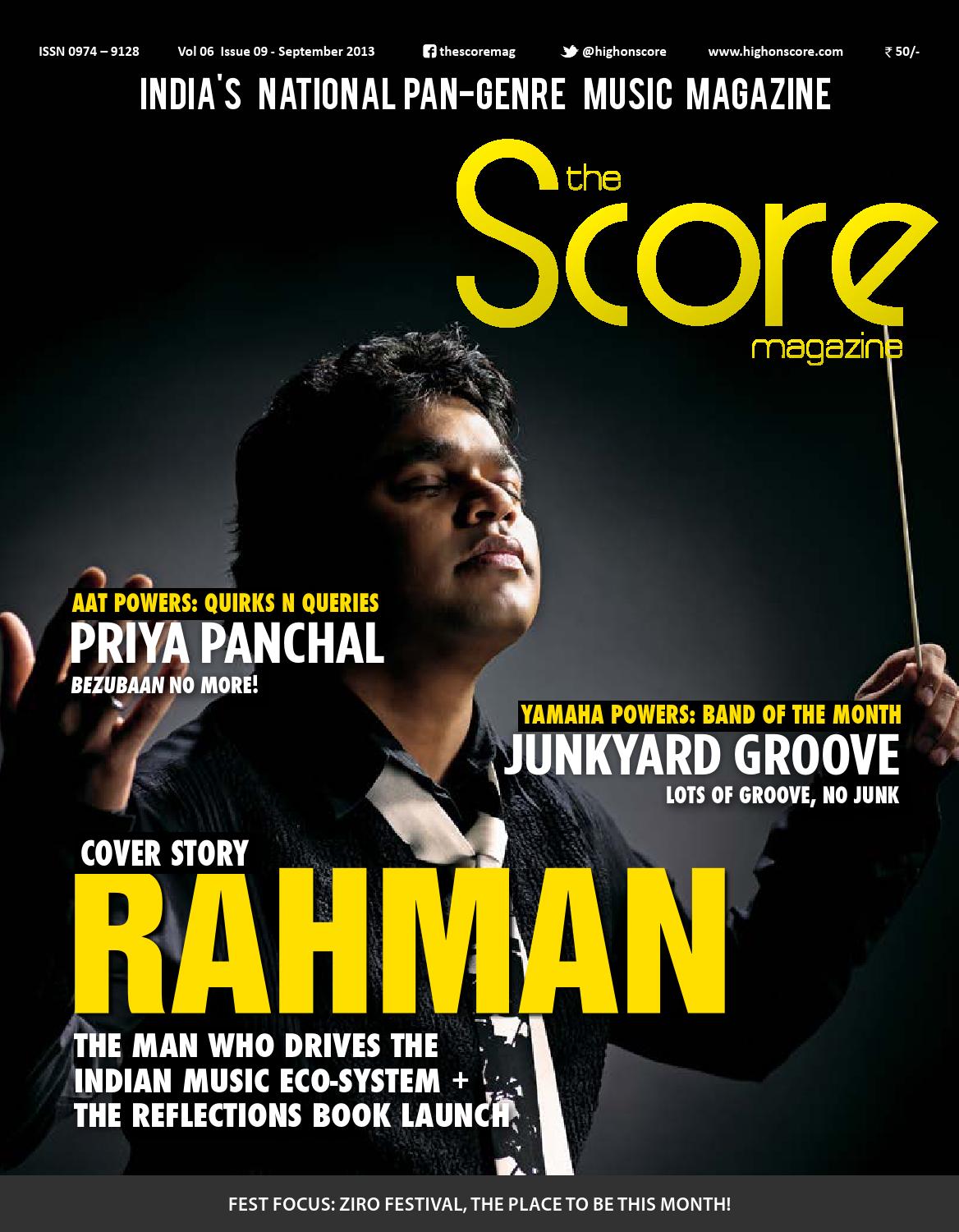 The Score Magazine September 2013 by The Score Magazine - Issuu