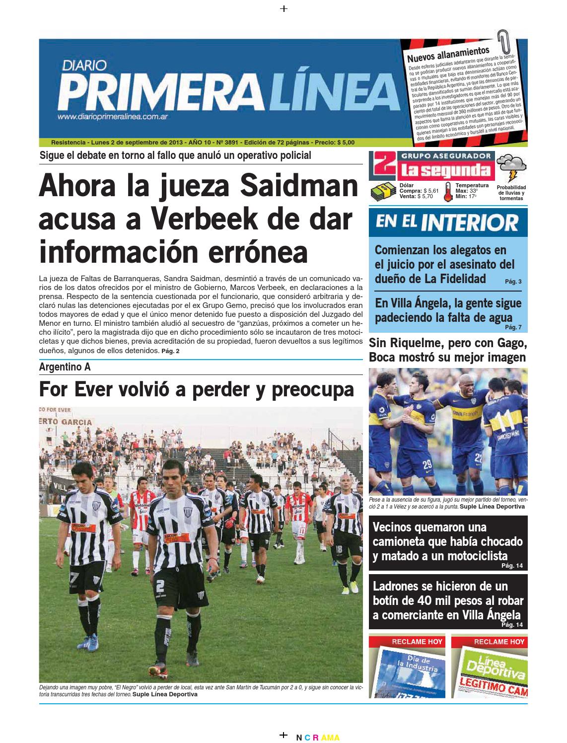 Primera linea 3891 02 09 13 by Diario Primera Linea - Issuu