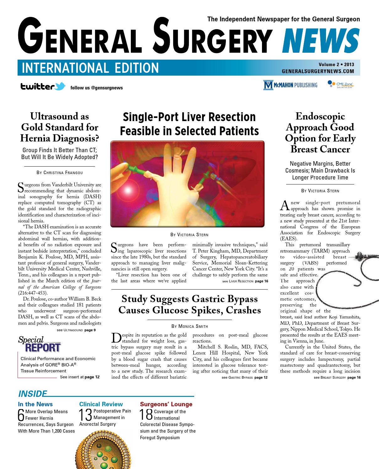 General Surgery News International Edition - 2013 by McMahon Group - Issuu