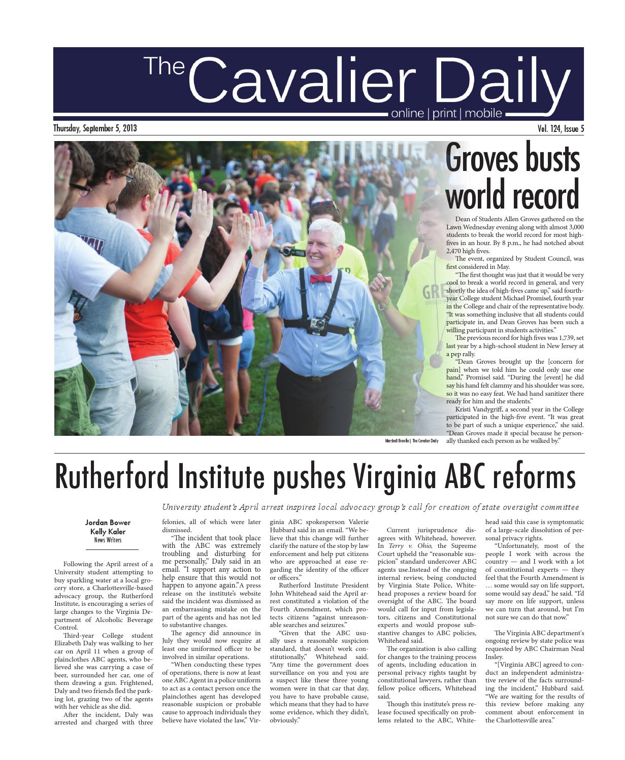 September 5, 2013 by The Cavalier Daily - Issuu