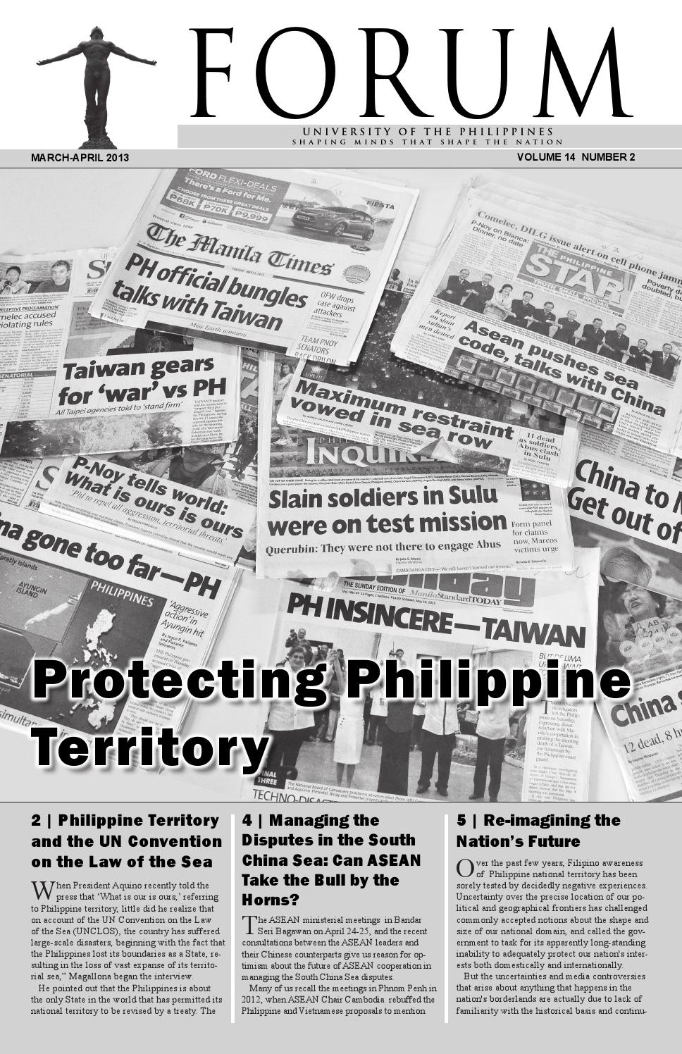 UP Forum March - April 2013 by University of the Philippines - Issuu