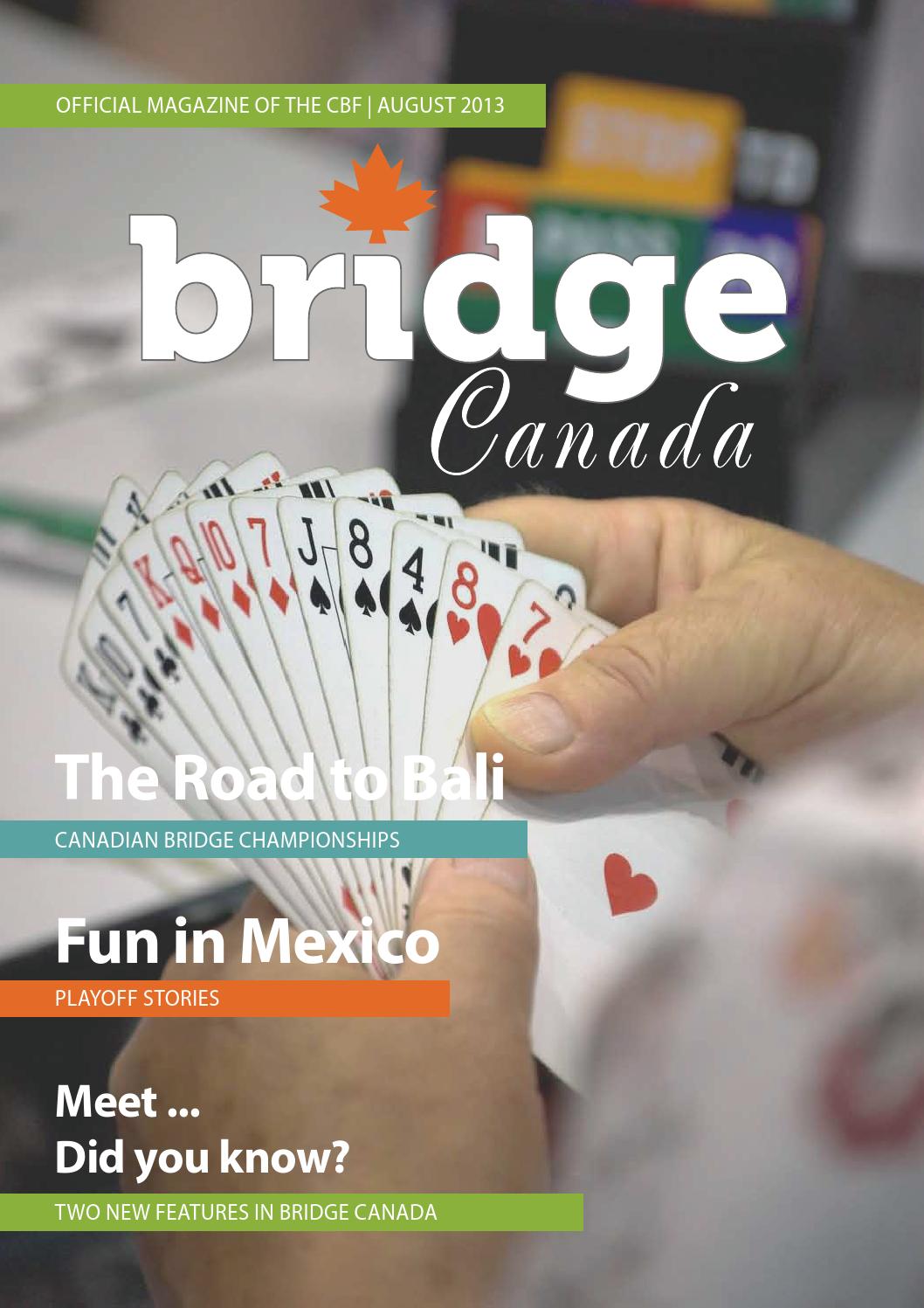 Bridge Canada August 2013 by Jude Goodwin - Issuu