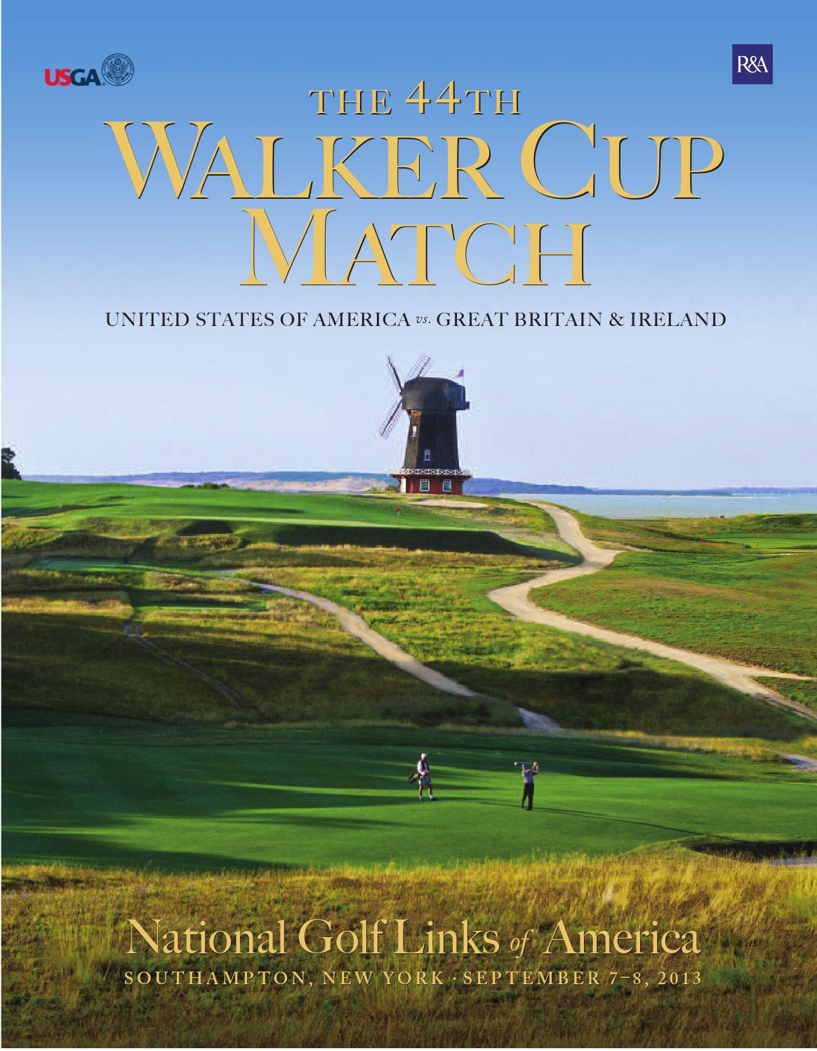 THE 44TH WALKER CUP PROGRAM by Legendary Publishing & Media Group, LLC ...