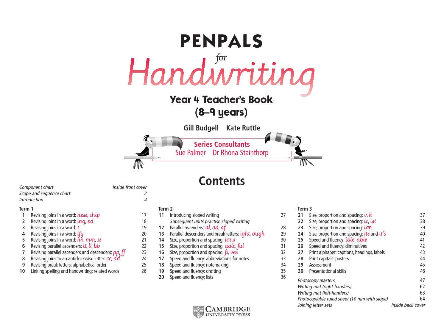 Penpals for Handwriting Year 4 Teacher's Book by Cambridge ...