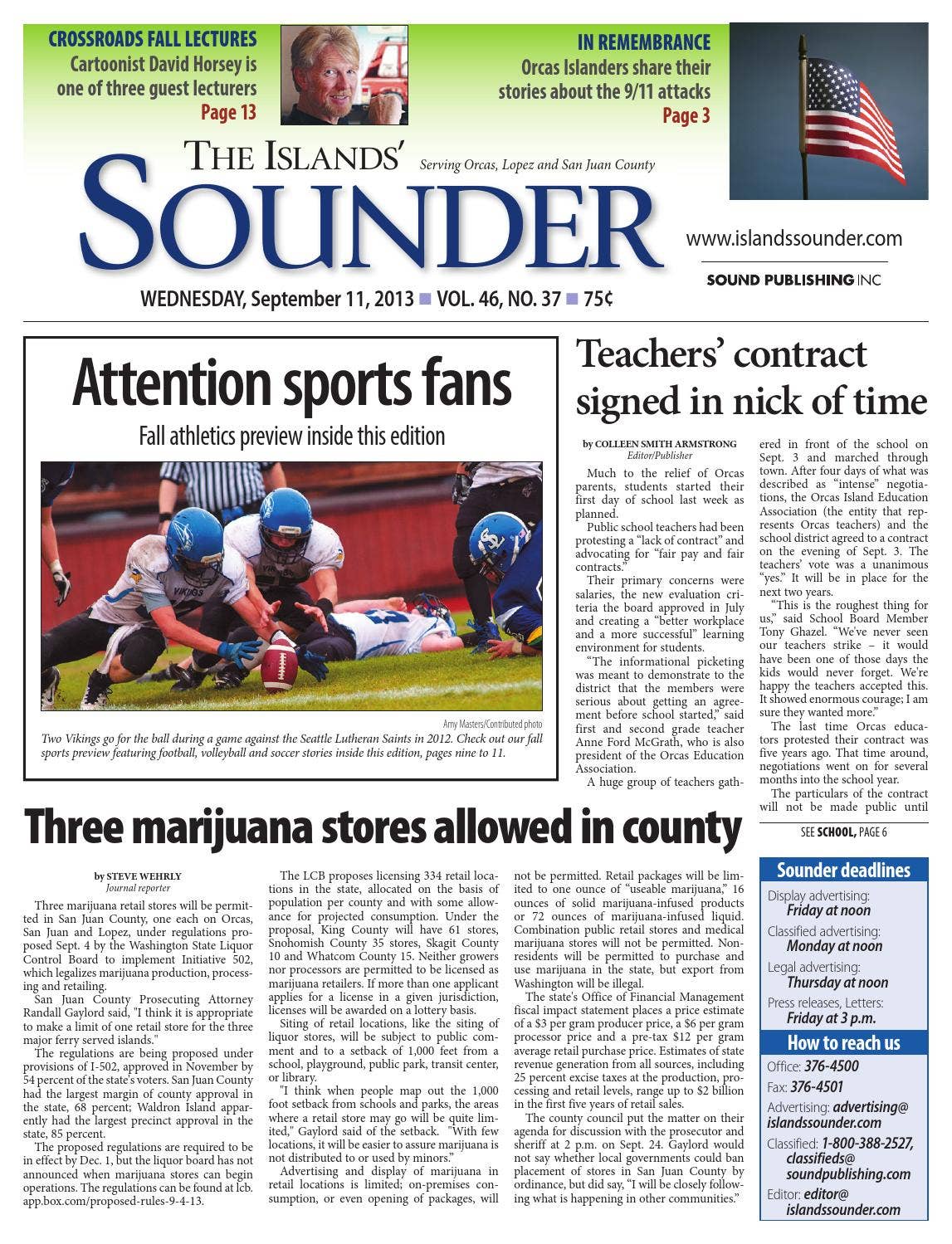 Islands' Sounder, September 11, 2013 by Sound Publishing - Issuu