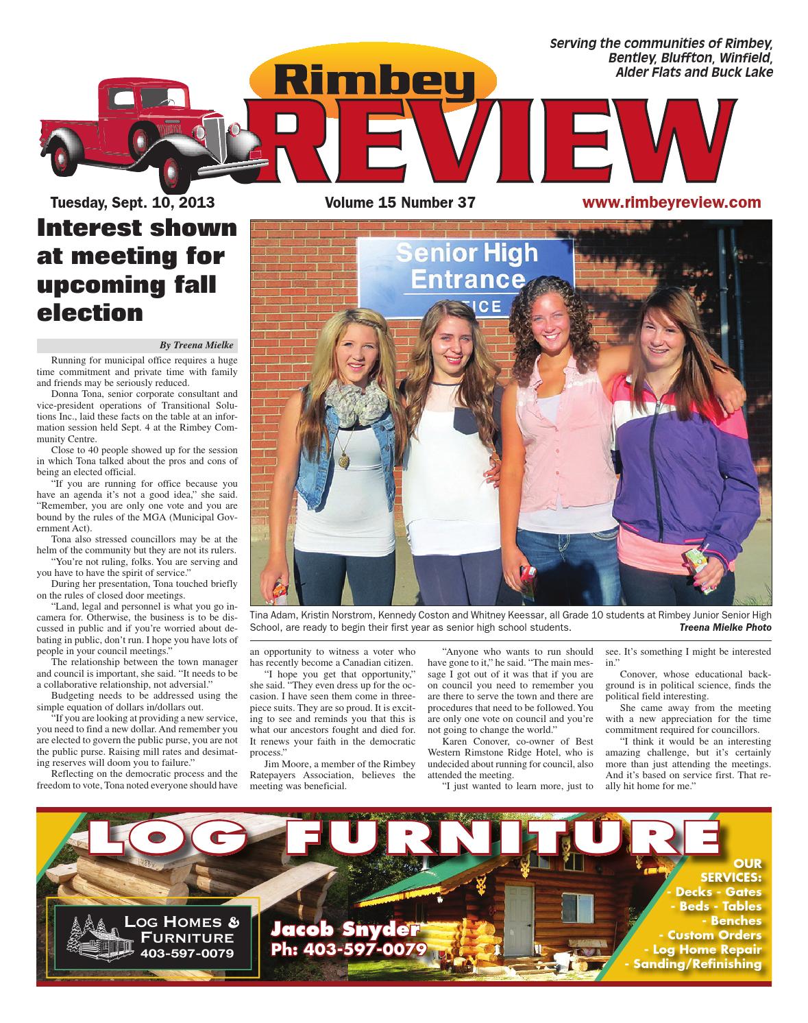 Rimbey Review, September 10, 2013 by Black Press Media Group - Issuu