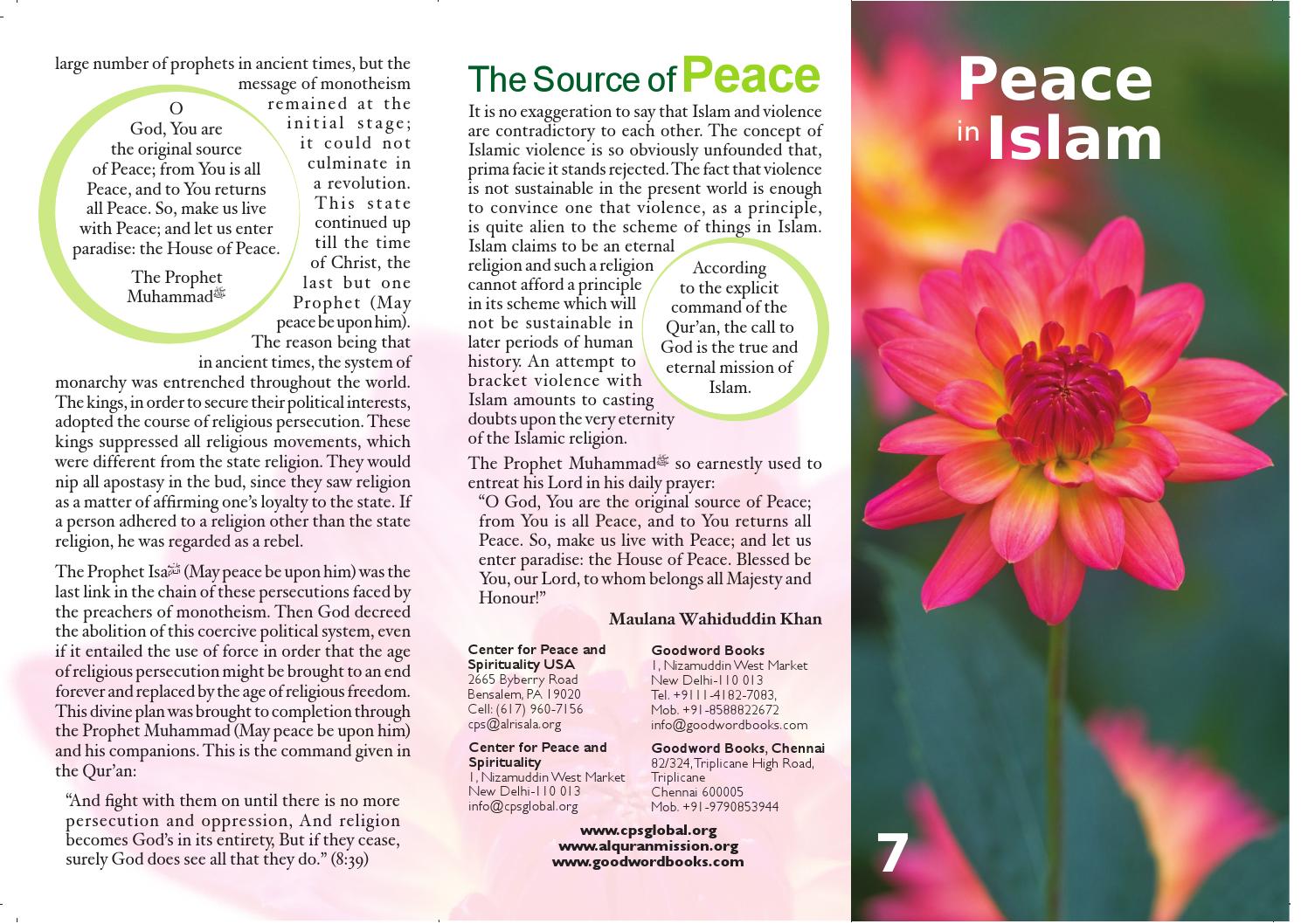 Peace in Islam by CPS Global - Issuu