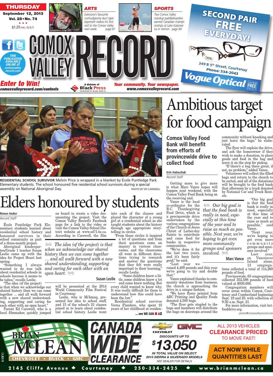 Comox Valley Record, September 12, 2013 by Black Press Media Group - Issuu
