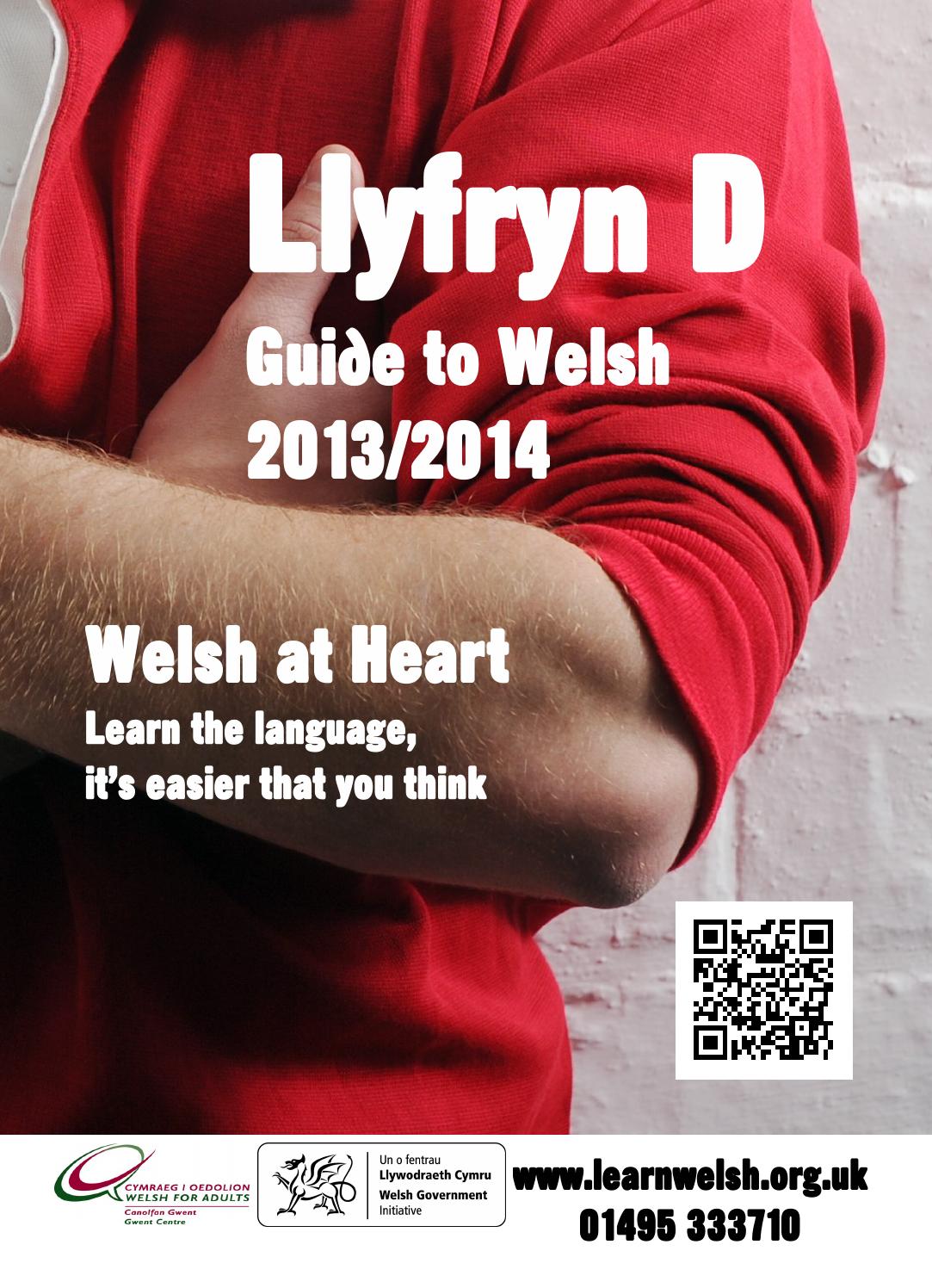 Llyfryn D 2013-2014 by Learn Welsh Gwent | Dysgu Cymraeg Gwent - Issuu