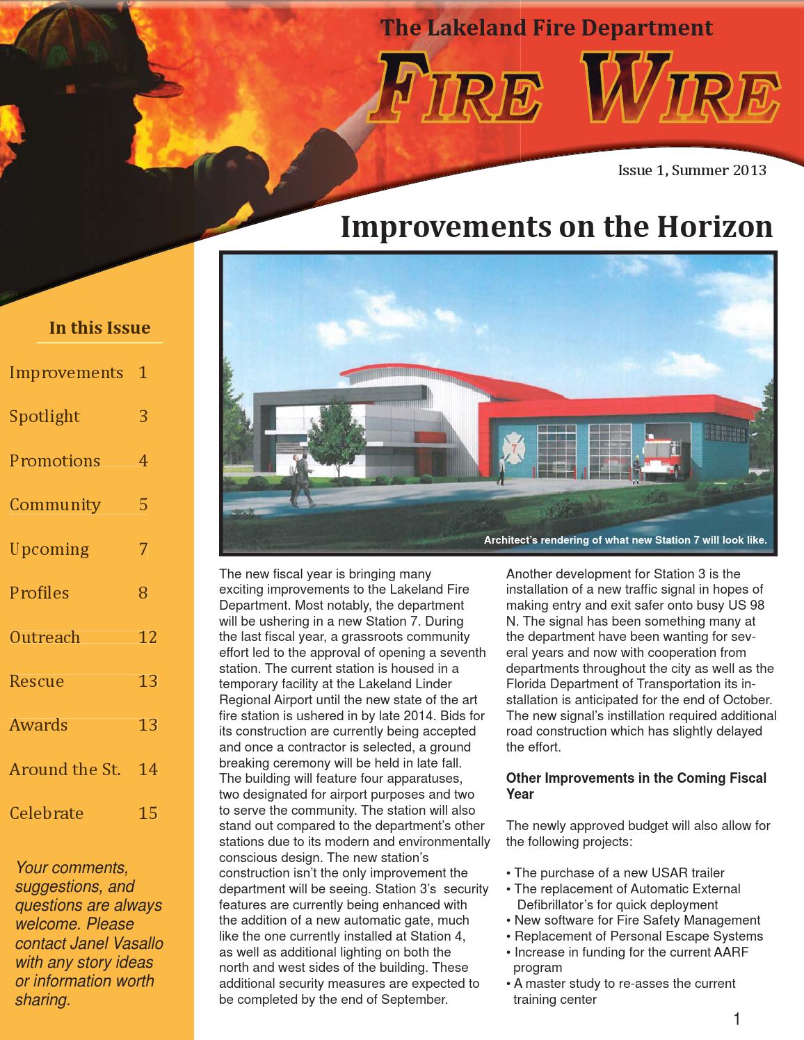 Lakeland Fire Department Newsletter by City of Lakeland - Issuu