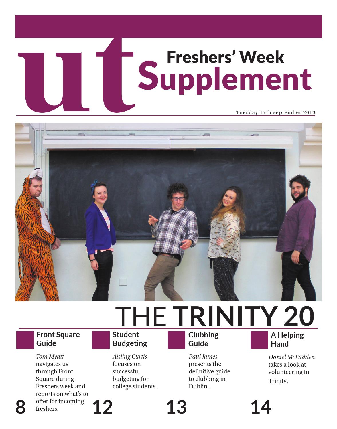 Freshers' Week Supplement by The University Times - Issuu