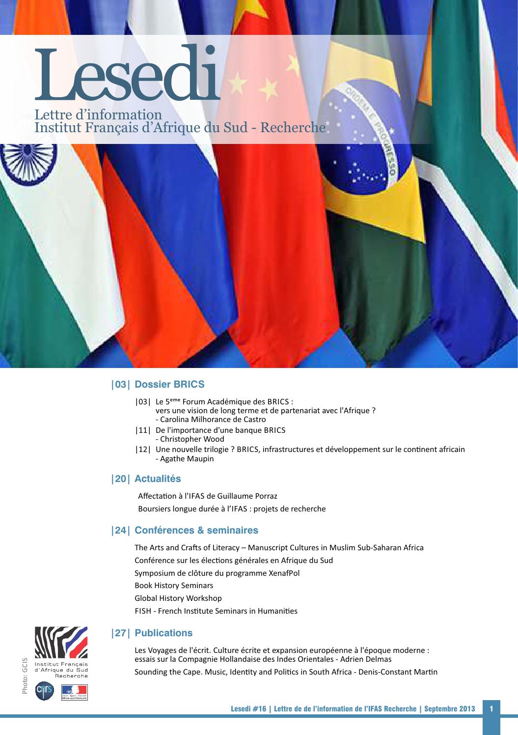 Lesedi #16 (français) by French Institute of South Africa - Issuu