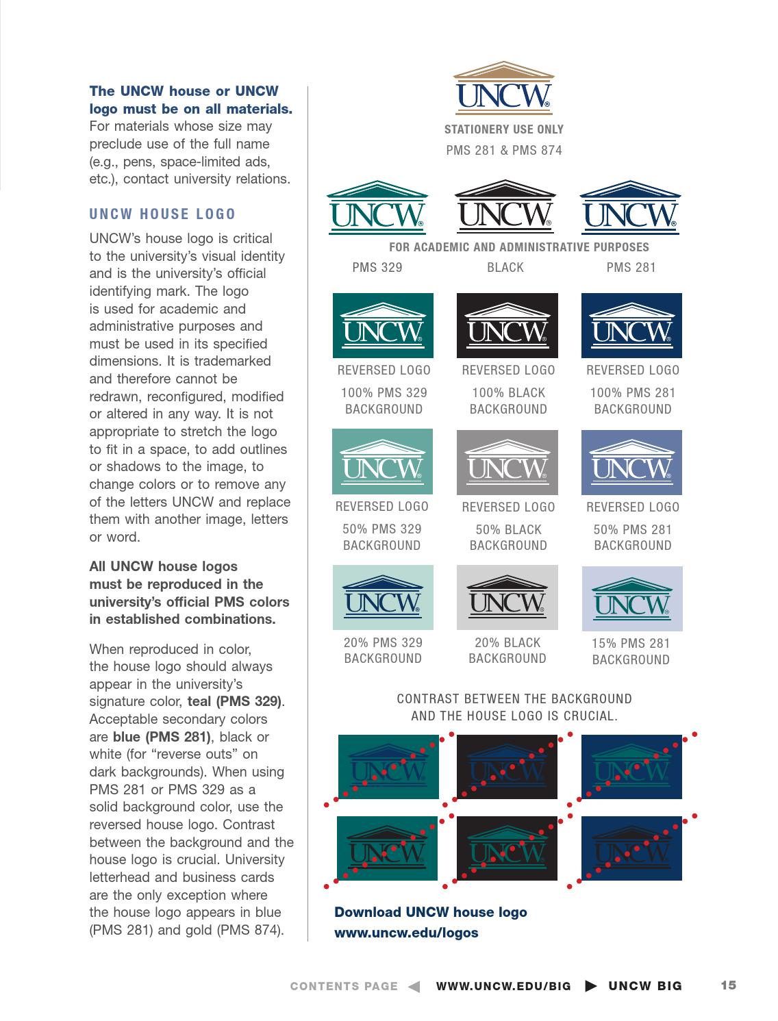 UNCW Brand Identity Guide (BIG) by University of North Carolina ...