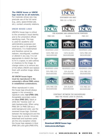 UNCW Brand Identity Guide (BIG) by University of North Carolina ...