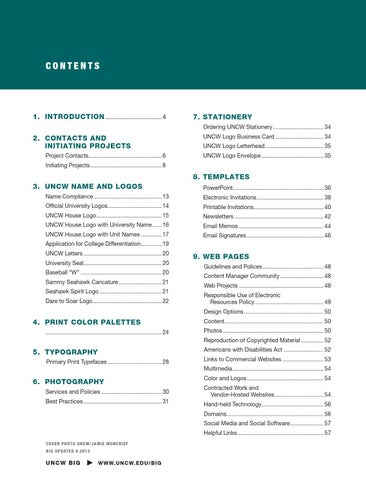 UNCW Brand Identity Guide (BIG) by University of North Carolina ...