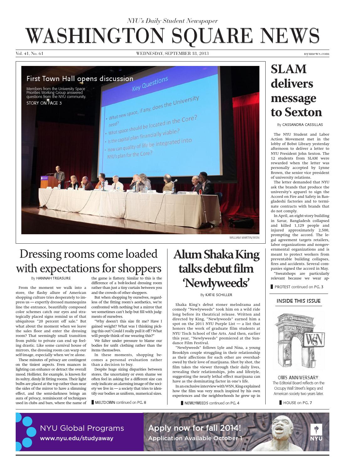 WSN091813 by Washington Square News - Issuu