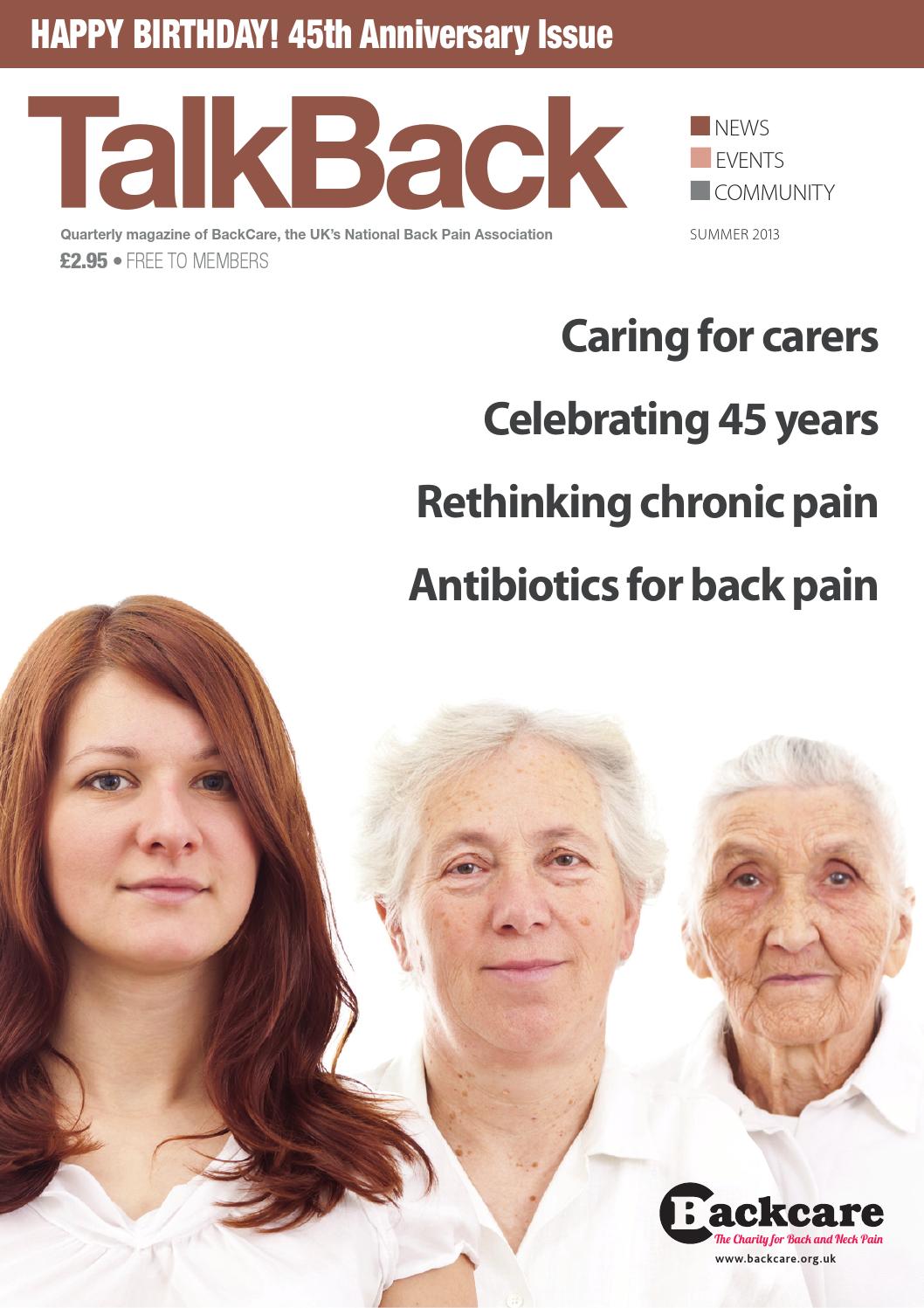 Talkback Issue 3 2013 Backcare By Backcare Issuu 