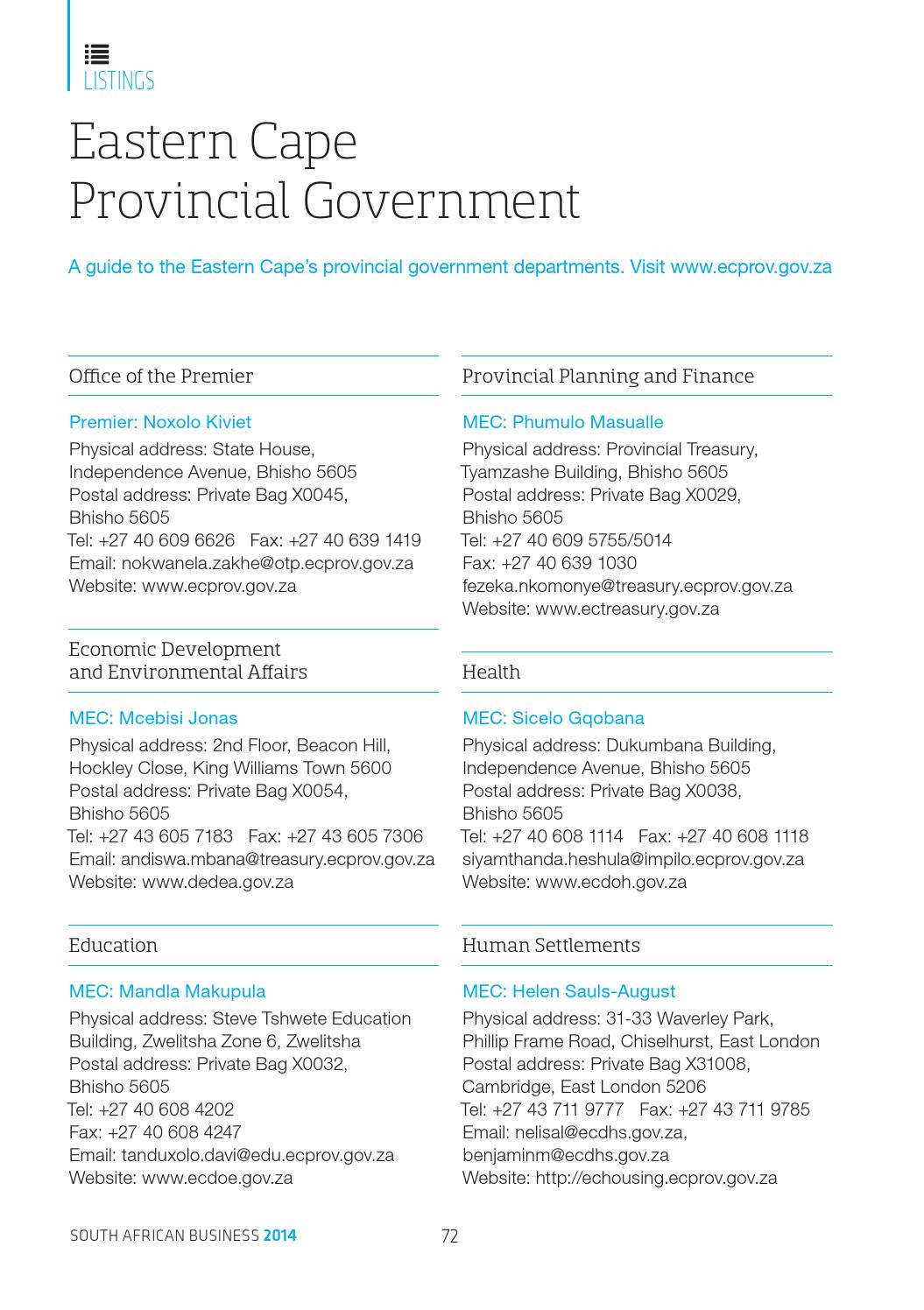South African Business 2014 by Global Africa Network - Issuu
