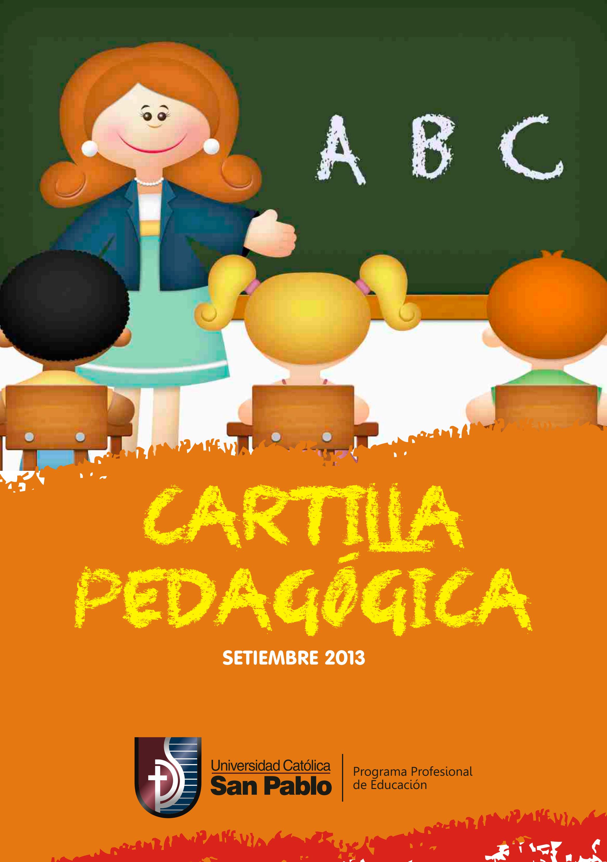 Cartilla Pedagógica - Octubre 2013 by Universidad Católica San Pablo ...