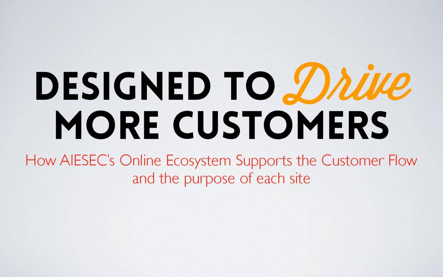 AIESEC Online and the Customer Flow by AIESEC International - Issuu